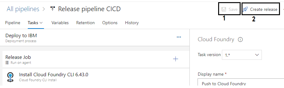 Set Up a Continuous Deployment Pipeline for Cloud Foundry Application Using Azure Devops